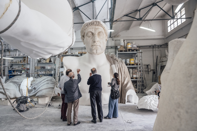 Emperor Constantine the Great’s gigantic statue unveiled in Rome ...